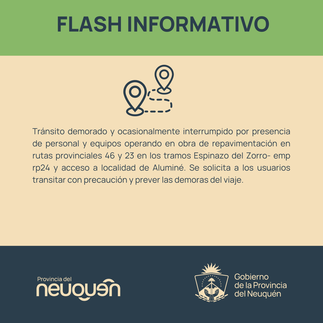 FLASH INFORMATIVO – Vialidad Provincial Neuquen